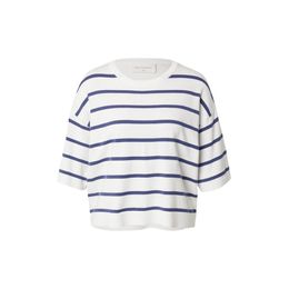 MSCH COPENHAGEN Pullover 'Geanine Rachelle' Damen Größe L/XL marine / offwhite