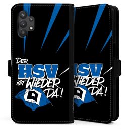 DeinDesign Galaxy A32 5G Handy Klapph&uuml;lle Handyh&uuml;lle aus Kunst Leder schwarz Flip Case Hsv Ascent Hamburger Sv Sideflip mit langer Lasche