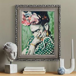 Gerahmtes Leinwandbild Frida Kahlo - Collage No.3