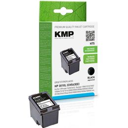 KMP H75 Tintenpatrone schwarz kompatibel mit HP CH 563 EE