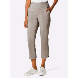 Stehmann Comfort line Damen 7/8-Hose mit Schlitzen, abgerundet, sesam, Gr&ouml;&szlig;e 38