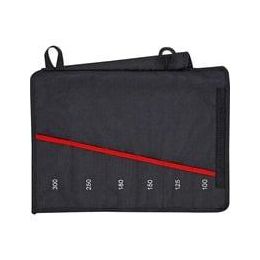 Knipex Kult Rolltasche f&uuml;r Zangenschl&uuml;ssel 00 19 55 S4 LE, leer schwarz/rot, 6 F&auml;cher
