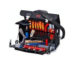 Knipex Werkzeugtasche "Classic" Elektro, 23-teilig, Werkzeug-Set schwarz, mit Werkzeug-Sortiment f&uuml;r Elektriker