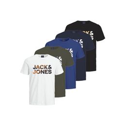 Jack & Jones Jack & Jones T-Shirt Herren Gr&ouml;&szlig;e XL navy / dunkelgr&uuml;n / schwarz / wei&szlig;