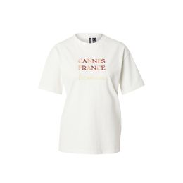 V&eacute;ro Moda Vero Moda T-Shirt 'VMSARA MIA' Damen Gr&ouml;&szlig;e M gelb / rot / wei&szlig;