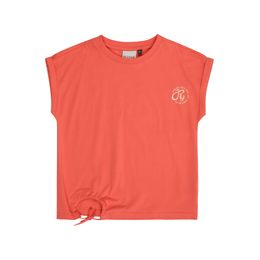 Retour Jeans T-Shirt 'Natalia' M&auml;dchen Gr&ouml;&szlig;e 134/140 hellbeige / orange / schwarz