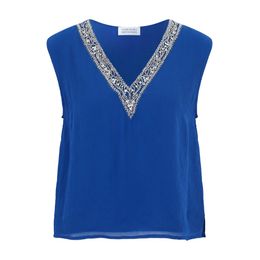 Guido Maria Kretschmer Women Bluse 'Melissa' Damen Gr&ouml;&szlig;e S royalblau / silber