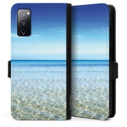 DeinDesign Galaxy S20 Handy Klapph&uuml;lle Handyh&uuml;lle aus Kunst Leder schwarz Flip Case Sky Ocean Urlaub Sideflip mit Lasche