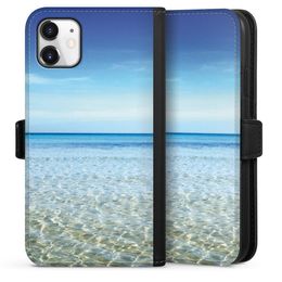 DeinDesign iPhone 11 Handy Klapph&uuml;lle Handyh&uuml;lle aus Kunst Leder schwarz Flip Case Urlaub Sky Ocean Sideflip mit Lasche