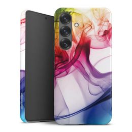 DeinDesign Galaxy S25 Handy Premium Case Smartphone Handyh&uuml;lle Schutzh&uuml;lle matt Rainbow Colour Water Premium Case