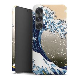 DeinDesign Galaxy S25 Handy Premium Case Smartphone Handyh&uuml;lle Schutzh&uuml;lle matt Katsushika Hokusai Die Gro&szlig;e Welle Vor Kanagawa Kunst Premium Case