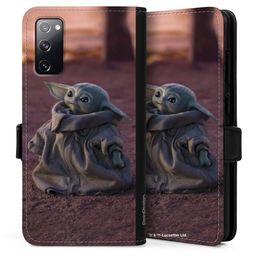 DeinDesign Galaxy S20 Handy Klapph&uuml;lle Handyh&uuml;lle aus Kunst Leder schwarz Flip Case Baby Yoda Star Wars The Child Sideflip mit Lasche