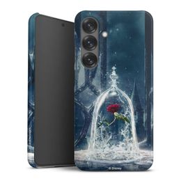 DeinDesign Galaxy S25 Handy Premium Case Smartphone Handyh&uuml;lle Schutzh&uuml;lle matt Rose The Beauty And The Beast Disney Princess Premium Case