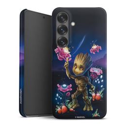 DeinDesign Galaxy S25 Handy Premium Case Smartphone Handyh&uuml;lle Schutzh&uuml;lle matt Baby Groot Marvel Guardians Of The Galaxy Premium Case