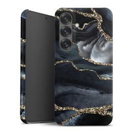 DeinDesign Galaxy S25 Handy Premium Case Smartphone Handyh&uuml;lle Schutzh&uuml;lle matt Marble Trends Glitzer Premium Case