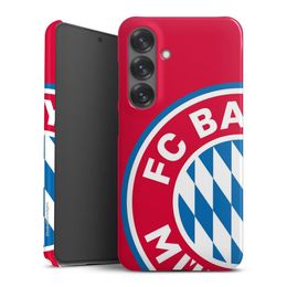 DeinDesign Galaxy S25 Handy Premium Case Smartphone Handyh&uuml;lle Schutzh&uuml;lle gl&auml;nzend Official Licensed Product Fcb Fc Bayern M&uuml;nchen Premium Case