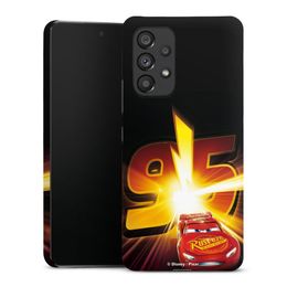 DeinDesign Galaxy A53 5G Handy Premium Case Smartphone Handyh&uuml;lle Schutzh&uuml;lle matt Cars Lightning Mcqueen 95 Official Licensed Product Premium Case