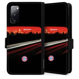 DeinDesign Galaxy S20 Handy Klapph&uuml;lle Handyh&uuml;lle aus Kunst Leder schwarz Flip Case Fc Bayern M&uuml;nchen Fcb Stadium Sideflip mit Lasche