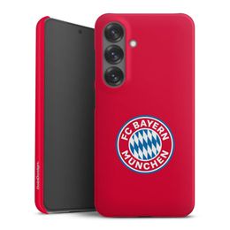 DeinDesign Galaxy S25 Handy Premium Case Smartphone Handyh&uuml;lle Schutzh&uuml;lle matt Fc Bayern M&uuml;nchen Fcb Logo Premium Case