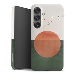 DeinDesign Galaxy S25 Handy Premium Case Smartphone Handyh&uuml;lle Schutzh&uuml;lle matt Sunshine Bird Sunset Premium Case