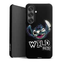 DeinDesign Galaxy S25 Handy Premium Case Smartphone Handyh&uuml;lle Schutzh&uuml;lle matt Lilo & Stitch Disney Official Licensed Product Premium Case