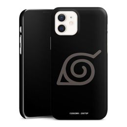 DeinDesign iPhone 12 Handy Premium Case Smartphone Handyh&uuml;lle Schutzh&uuml;lle matt Naruto Shippuden Konoha Logo Premium Case