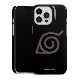 DeinDesign iPhone 13 Pro Handy Premium Case Smartphone Handyh&uuml;lle Schutzh&uuml;lle gl&auml;nzend Naruto Shippuden Konoha Logo Premium Case