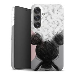 DeinDesign Galaxy S25 Handy Premium Case Smartphone Handyh&uuml;lle Schutzh&uuml;lle gl&auml;nzend Marble Disney Mickey Mouse Premium Case