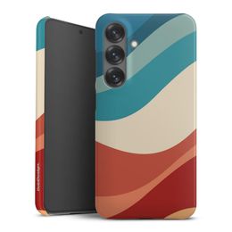 DeinDesign Galaxy S25 Handy Premium Case Smartphone Handyh&uuml;lle Schutzh&uuml;lle matt Ombre Wave Colour Premium Case