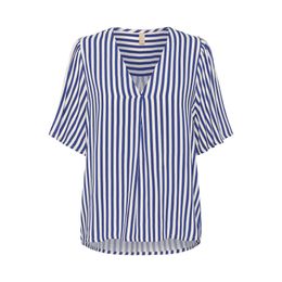 Culture Bluse 'Denia' Damen Gr&ouml;&szlig;e XL blau / wei&szlig;