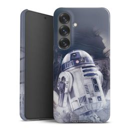 DeinDesign Galaxy S25 Handy Premium Case Smartphone Handyh&uuml;lle Schutzh&uuml;lle gl&auml;nzend Robot Merchandise Star Wars Premium Case