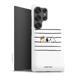 DeinDesign Galaxy S25 Ultra Handy Premium Case Smartphone Handyh&uuml;lle Schutzh&uuml;lle gl&auml;nzend Snoopy Dog Peanuts Premium Case