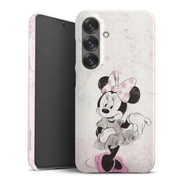 DeinDesign Galaxy S25 Handy Premium Case Smartphone Handyh&uuml;lle Schutzh&uuml;lle matt Vintage Minnie Mouse Disney Premium Case