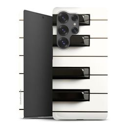 DeinDesign Galaxy S25 Ultra Handy Premium Case Smartphone Handyh&uuml;lle Schutzh&uuml;lle gl&auml;nzend Klavier Music Piano Premium Case