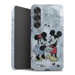 DeinDesign Galaxy S25 Handy Premium Case Smartphone Handyh&uuml;lle Schutzh&uuml;lle matt Vintage Disney Premium Case