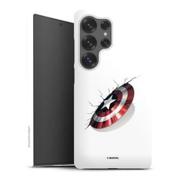 DeinDesign Galaxy S25 Ultra Handy Premium Case Smartphone Handyh&uuml;lle Schutzh&uuml;lle matt Captain America Official Licensed Product Marvel Premium Case