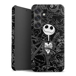 DeinDesign Galaxy S25 Handy Premium Case Smartphone Handyh&uuml;lle Schutzh&uuml;lle gl&auml;nzend Disney Nightmare Before Christmas Halloween Premium Case