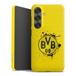 DeinDesign Galaxy S25 Handy Premium Case Smartphone Handyh&uuml;lle Schutzh&uuml;lle gl&auml;nzend Official Licensed Product Bvb Borussia Dortmund Premium Case
