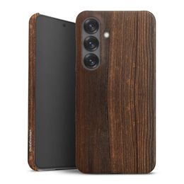 DeinDesign Galaxy S25 Handy Premium Case Smartphone Handyh&uuml;lle Schutzh&uuml;lle matt Wood Nut Tree Wooden Look Premium Case