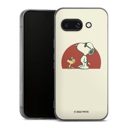 DeinDesign Google Pixel 9a Handy Silikon H&uuml;lle Case transparent Handyh&uuml;lle Snoopy Official Licensed Product Kindheit Silikon Case