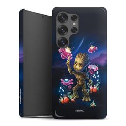 DeinDesign Galaxy S25 Ultra Handy Premium Case Smartphone Handyh&uuml;lle Schutzh&uuml;lle gl&auml;nzend Baby Groot Marvel Guardians Of The Galaxy Premium Case