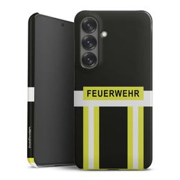 DeinDesign Galaxy S25 Handy Premium Case Smartphone Handyh&uuml;lle Schutzh&uuml;lle gl&auml;nzend Fire Fighters Job Fire Fighter Premium Case