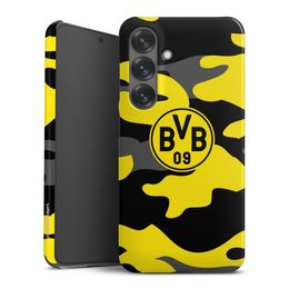 DeinDesign Galaxy S25 Handy Premium Case Smartphone Handyh&uuml;lle Schutzh&uuml;lle gl&auml;nzend Borussia Dortmund Merchandise Bvb Premium Case