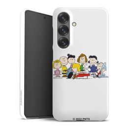 DeinDesign Galaxy S25 Handy Premium Case Smartphone Handyh&uuml;lle Schutzh&uuml;lle matt Peanuts Kindheit Merchandise Premium Case