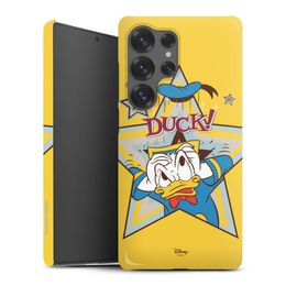 DeinDesign Galaxy S25 Ultra Handy Premium Case Smartphone Handyh&uuml;lle Schutzh&uuml;lle gl&auml;nzend Donald Duck Disney Official Licensed Product Premium Case