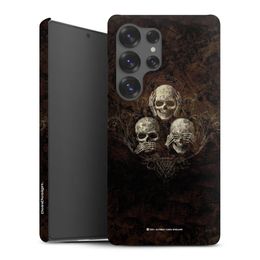 DeinDesign Galaxy S25 Ultra Handy Premium Case Smartphone Handyh&uuml;lle Schutzh&uuml;lle matt Gothic Art Skulls Premium Case