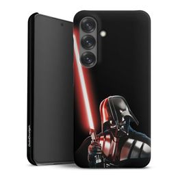 DeinDesign Galaxy S25 Handy Premium Case Smartphone Handyh&uuml;lle Schutzh&uuml;lle matt Merchandise Darth Vader Star Wars Premium Case