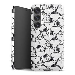 DeinDesign Galaxy S25 Handy Premium Case Smartphone Handyh&uuml;lle Schutzh&uuml;lle matt Peanuts Snoopy Muster Premium Case