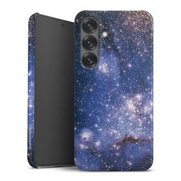 DeinDesign Galaxy S25 Handy Premium Case Smartphone Handyh&uuml;lle Schutzh&uuml;lle gl&auml;nzend Galaxy Weltall Weltraum Premium Case