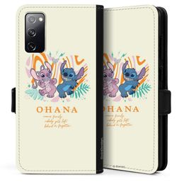 DeinDesign Galaxy S20 Handy Klapph&uuml;lle Handyh&uuml;lle aus Kunst Leder schwarz Flip Case Official Licensed Product Lilo & Stitch Disney Sideflip mit Lasche